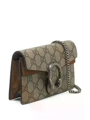 Gucci Super Mini Dionysus Gg Supreme Shoulder Bag - Neutrals