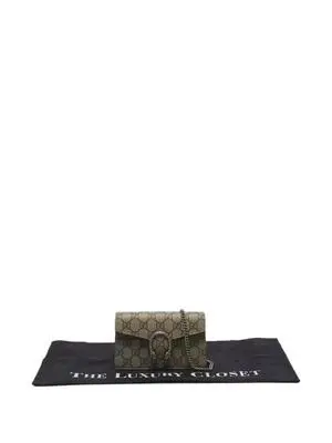 Gucci Super Mini Dionysus Gg Supreme Shoulder Bag - Neutrals