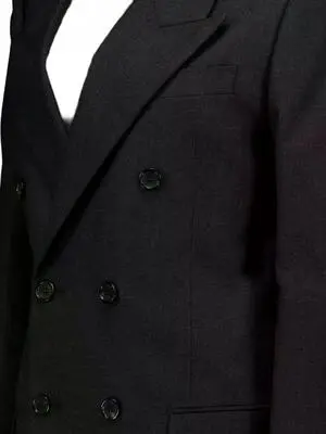 Saint Laurent Double-breasted Oversize Virgin Wool Blazer