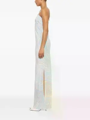 Emilio Pucci Labirinto-print Crêpe De Chine Dress