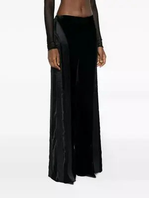 Alberta Ferretti Panelled Palazzo Trousers