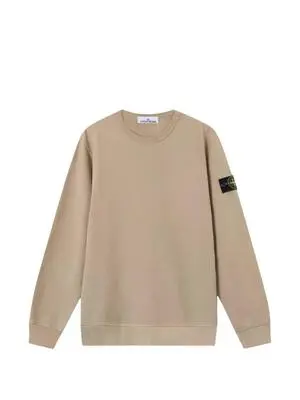 Stone Island 6100049 Brushed Organic Cotton Fleece Sweatshirt - Neutrals
