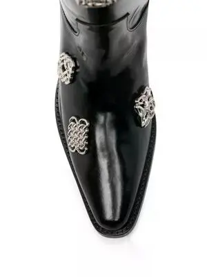 Toga Embellished Leather Boots