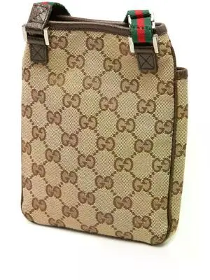 Gucci 2000-2015 Gg Canvas Web Crossbody Bag