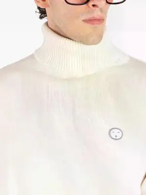 SOCIETE ANONYME Roll-neck Logo-patch Sweater