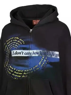 PRAYING Graphic-print Zip-up Hoodie