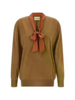 Valentino Garavani Lavallière Floral-jacquard Sweater