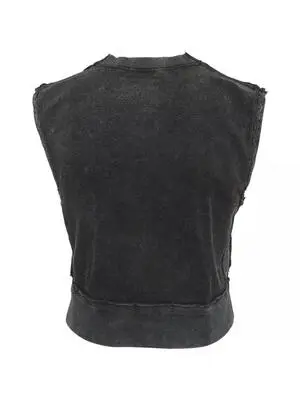 Fendi X Marc Jacobs Logo-embroidered Cropped Top