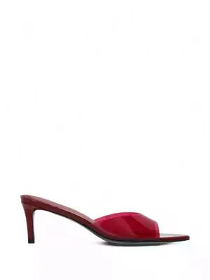 BLACK SUEDE STUDIO Belle 60 Transparent Strap Mules