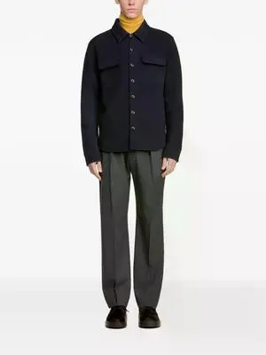 Sandro Boiled Wool Overshirt