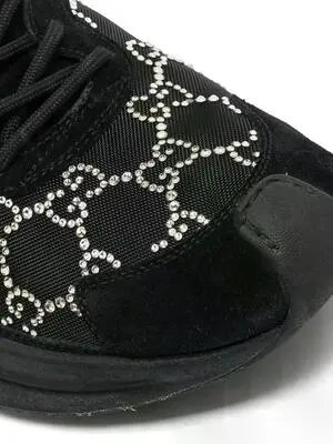 Gucci Run Gg Crystal-embellished Sneakers