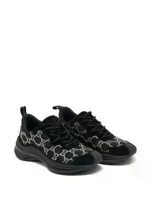 Gucci Run Gg Crystal-embellished Sneakers