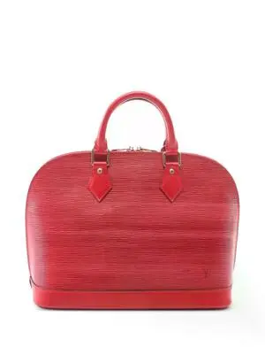 LOUIS VUITTON 1998 Alma Épi Leather Handbag - Red
