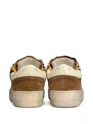 AMA-BRAND Leopard-print Glitter Sneakers