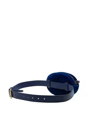 Gucci 2016-2026 Gg Marmont Matelasse Velvet Belt Bag - Blue