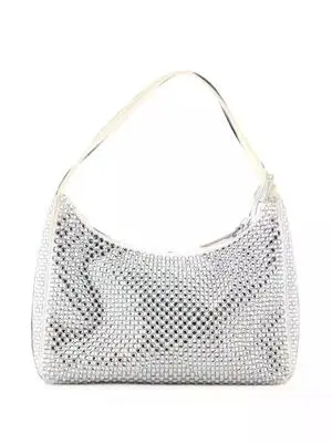 Prada Re-edition 2000 Crystal Embellished Satin Mini Hobo Bag