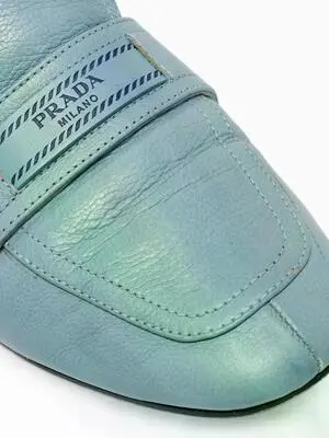 Prada Logo-patch Penny-slot Loafers