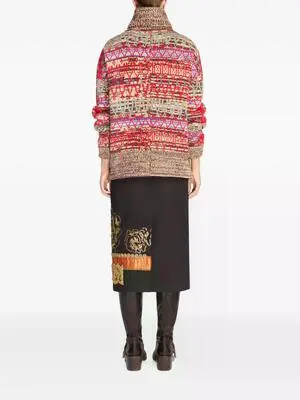 Dries Van Noten Jacquard Wool Cardigan