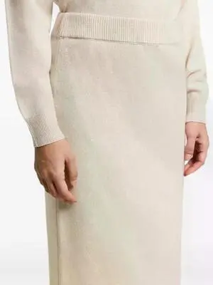 Peserico Ribbed-trim Maxi Skirt