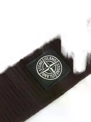 Stone Island N100007 Plush Stitch Stretch Rws Wool Beanie - Brown
