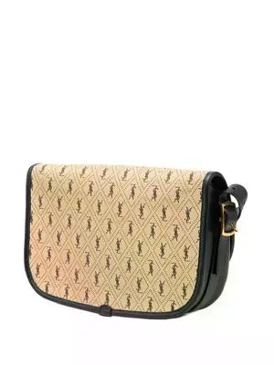 Saint Laurent 2019 Medium Canvas Monogram All Over Crossbody Bag
