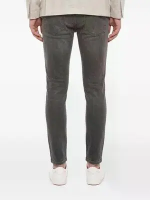Eleventy Faded-effect Tapered Jeans