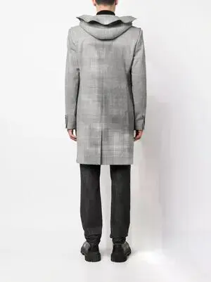 Moschino Double-breasted Plaid-check Coat