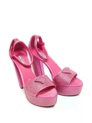 Prada Crystal-embellished Ankle-strap Sandals