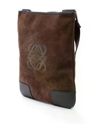 Loewe 2005 Suede Anagram Crossbody Bag