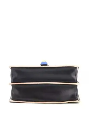 Fendi Kan I Bag Zucca Embossed Patent And Leather Small Crossbody Bag