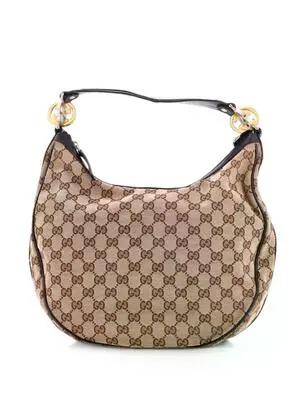 Gucci Twins Gg Canvas Medium Hobo Bag