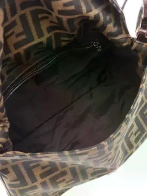 Fendi 2000s Mamma Baguette Zucca Shoulder Bag