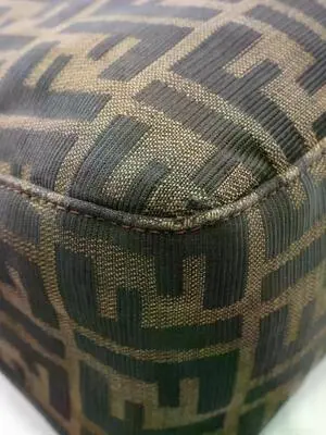 Fendi 2000s Mamma Baguette Zucca Shoulder Bag