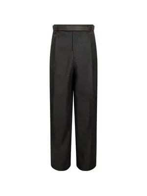 DARKPARK Davide Pleated Pied De Poule Trousers