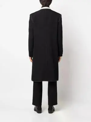 Moschino Contrast-lapels Double-breasted Coat
