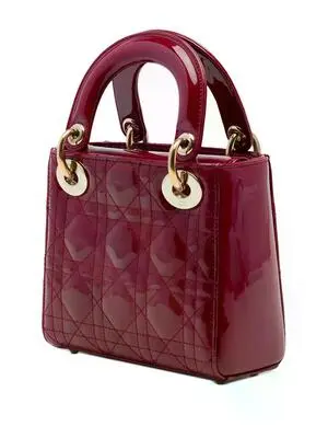 Dior 2017 Mini Patent Cannage Lady Satchel