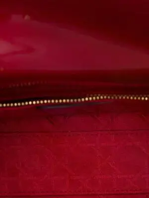 Dior 2017 Mini Patent Cannage Lady Satchel