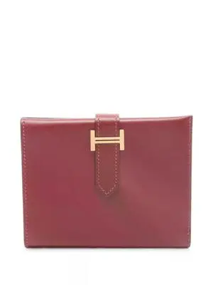 Hermès 2003 Bearn Compact Bi-fold Wallet - Red