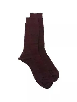 Missoni Zigzag-knit Socks - Red