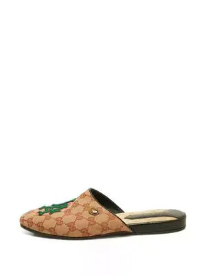 Gucci X Mlb La Dodgers Gg Supreme Mules