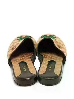 Gucci X Mlb La Dodgers Gg Supreme Mules