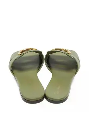 Dior 30 Montaigne Leather Flat Sandals