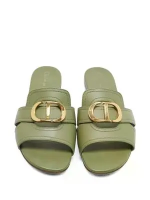 Dior 30 Montaigne Leather Flat Sandals
