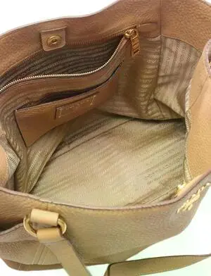 Prada 2000s Grained Leather Tote Bag