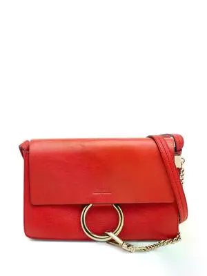 Chloé Faye Ring-detail Shoulder Bag - Red