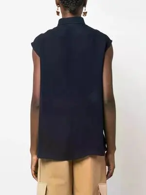 Moschino Sleeveless Silk Shirt
