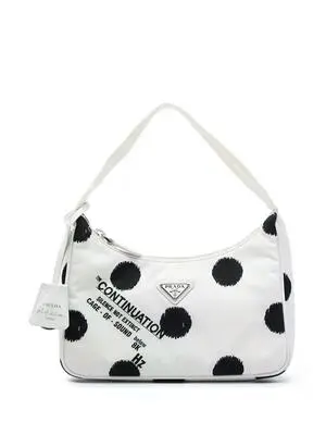Prada 2019-2026 Mini Re Nylon Polka Dot Re Edition 2000 Shoulder Bag