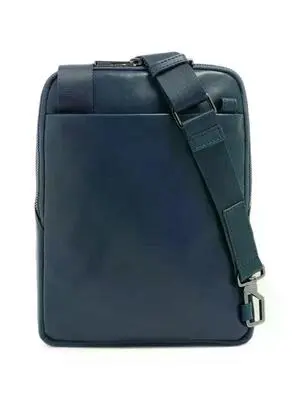 PIQUADRO Logo-plaque Messenger Bag - Blue