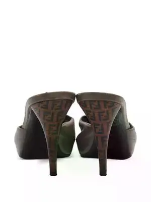 Fendi Ff Superstar Peep-toe Sandals