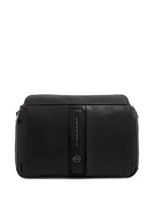 PIQUADRO Logo-plaque Rfid-shielded Ipad® Mini Messenger Bag - Black